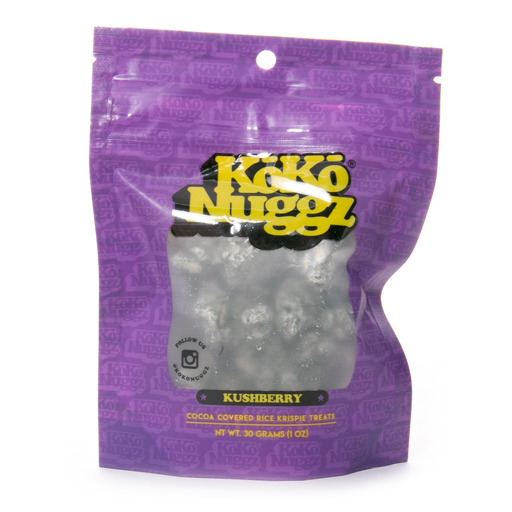 Kushberry Flavour Chocolate Buds (1oz) by Koko Nuggz – The Three Five
