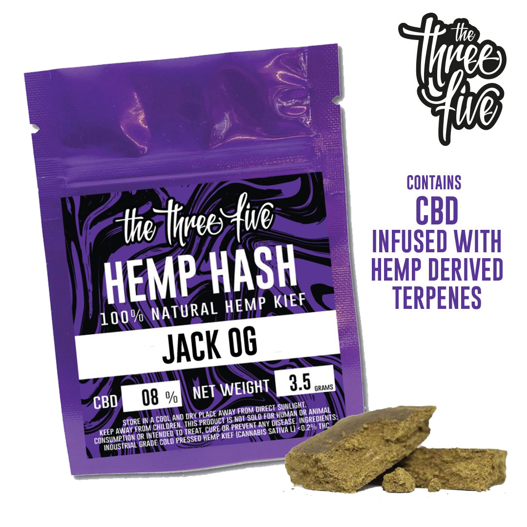 CBD Hemp Hash - Jack OG by The Three Five - The Three Five