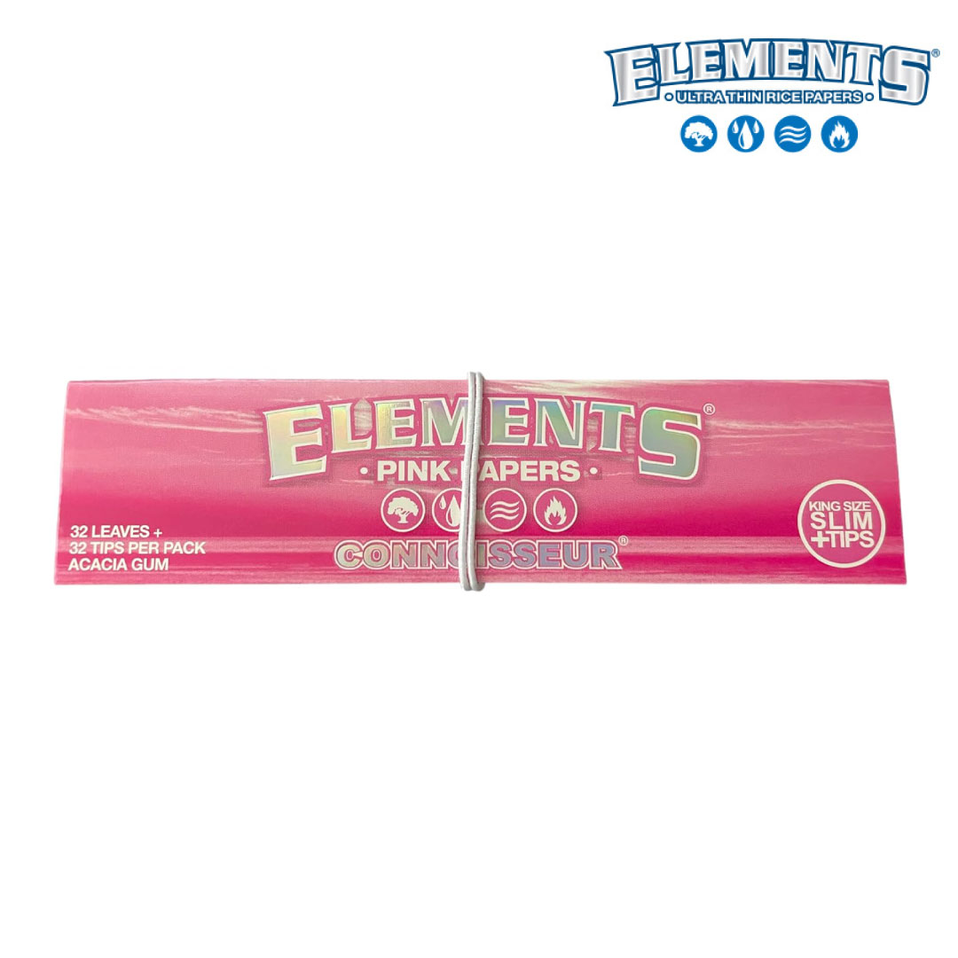 Elements Pink Kingsize Connoisseur + Tips - The Three Five
